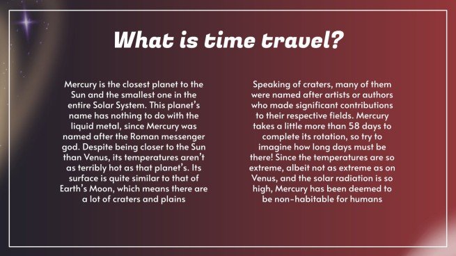 Theories of Time Travel Presentation