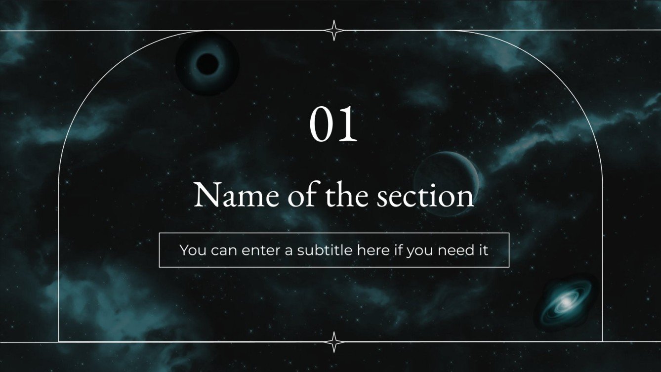 Black Hole and Space Minitheme Presentation