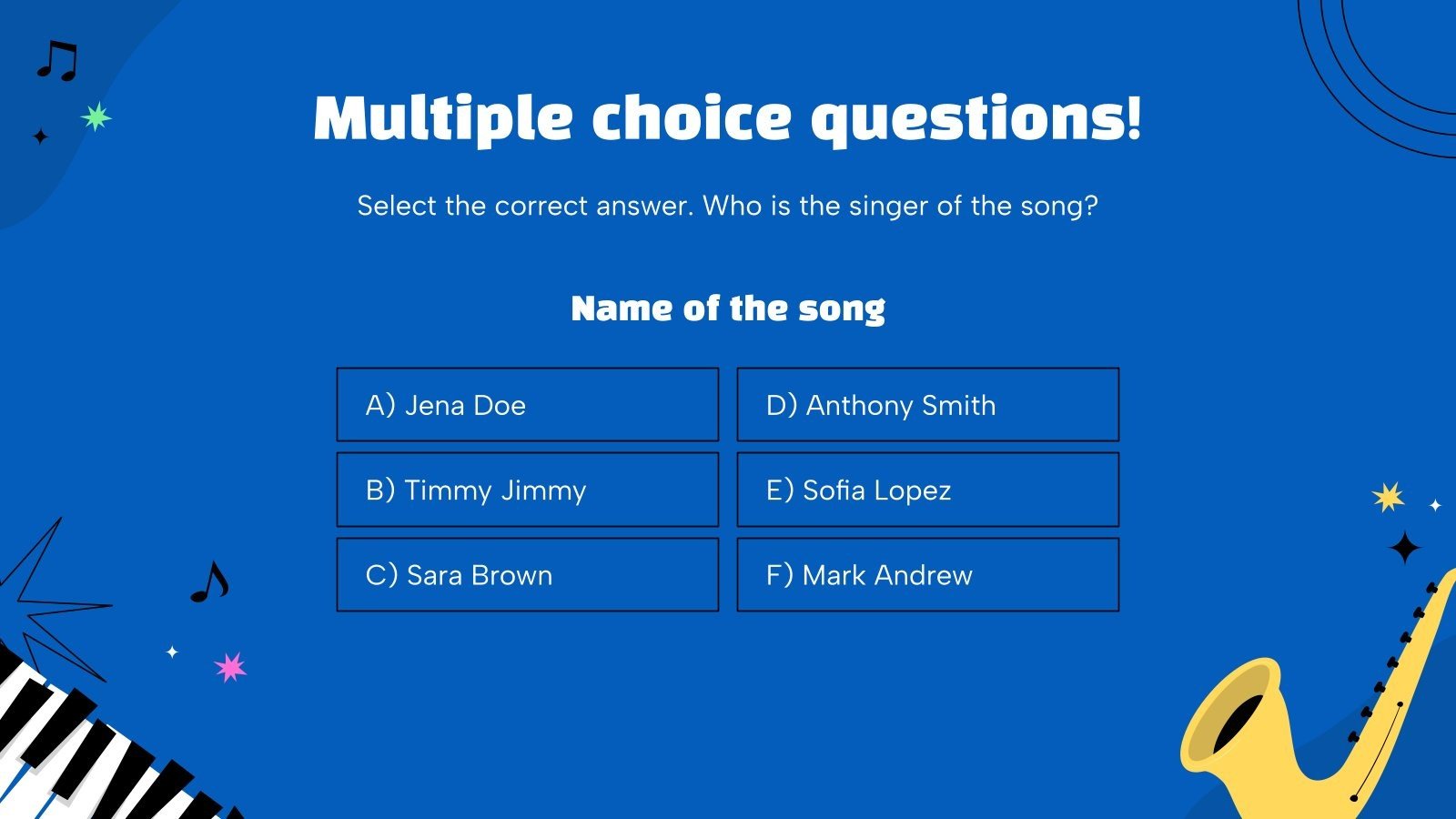 Guess the Song! Presentation