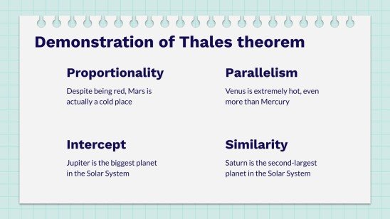 Thales Theorem Presentation