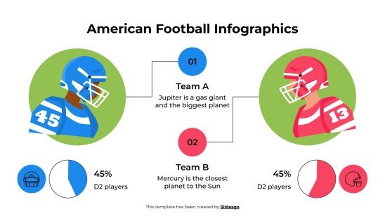 American Football Infographics Template