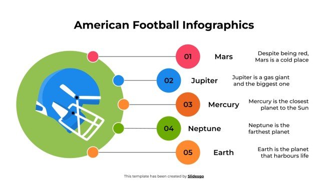 American Football Infographics Template