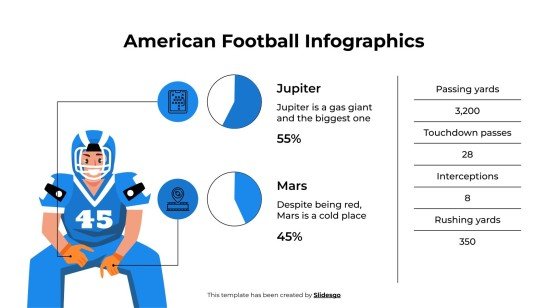 American Football Infographics Template