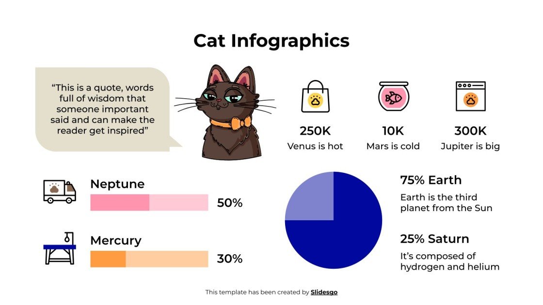 Cat Infographics Template