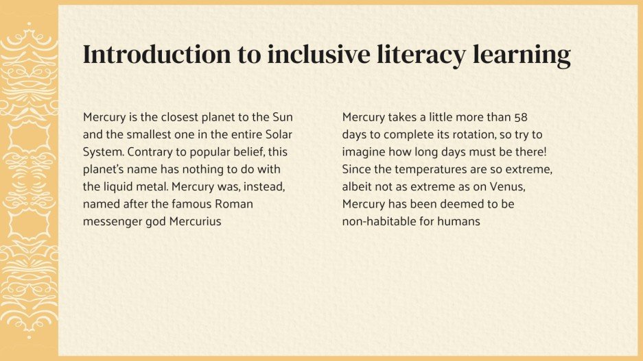 Inclusive Literacy Learning Presentation
