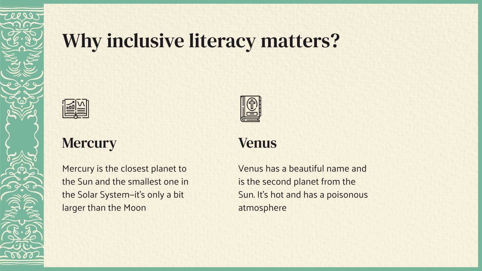 Inclusive Literacy Learning Presentation