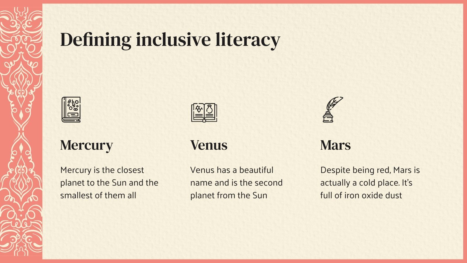 Inclusive Literacy Learning Presentation