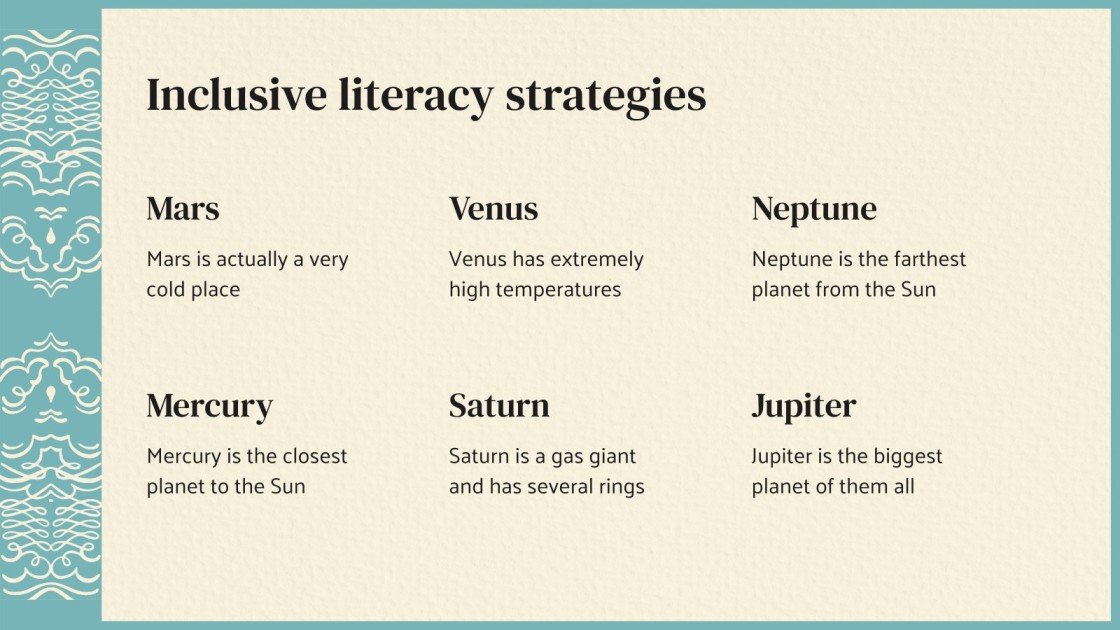 Inclusive Literacy Learning Presentation