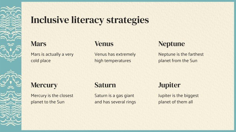 Inclusive Literacy Learning Presentation