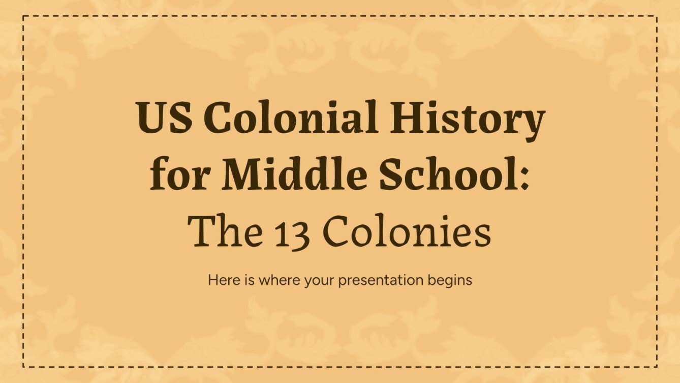 US Colonial History for Middle School: The 13 Colonies Presentation
