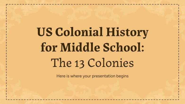 US Colonial History for Middle School: The 13 Colonies Presentation