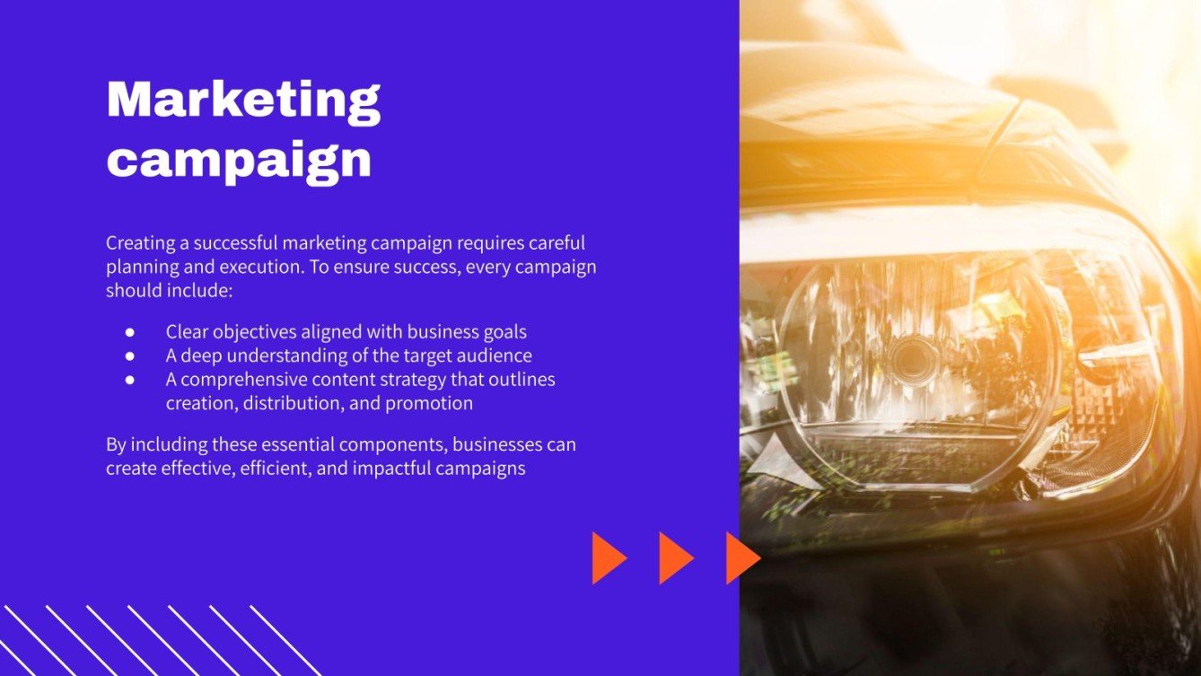 Automotive Industry Marketing Campaign Presentation