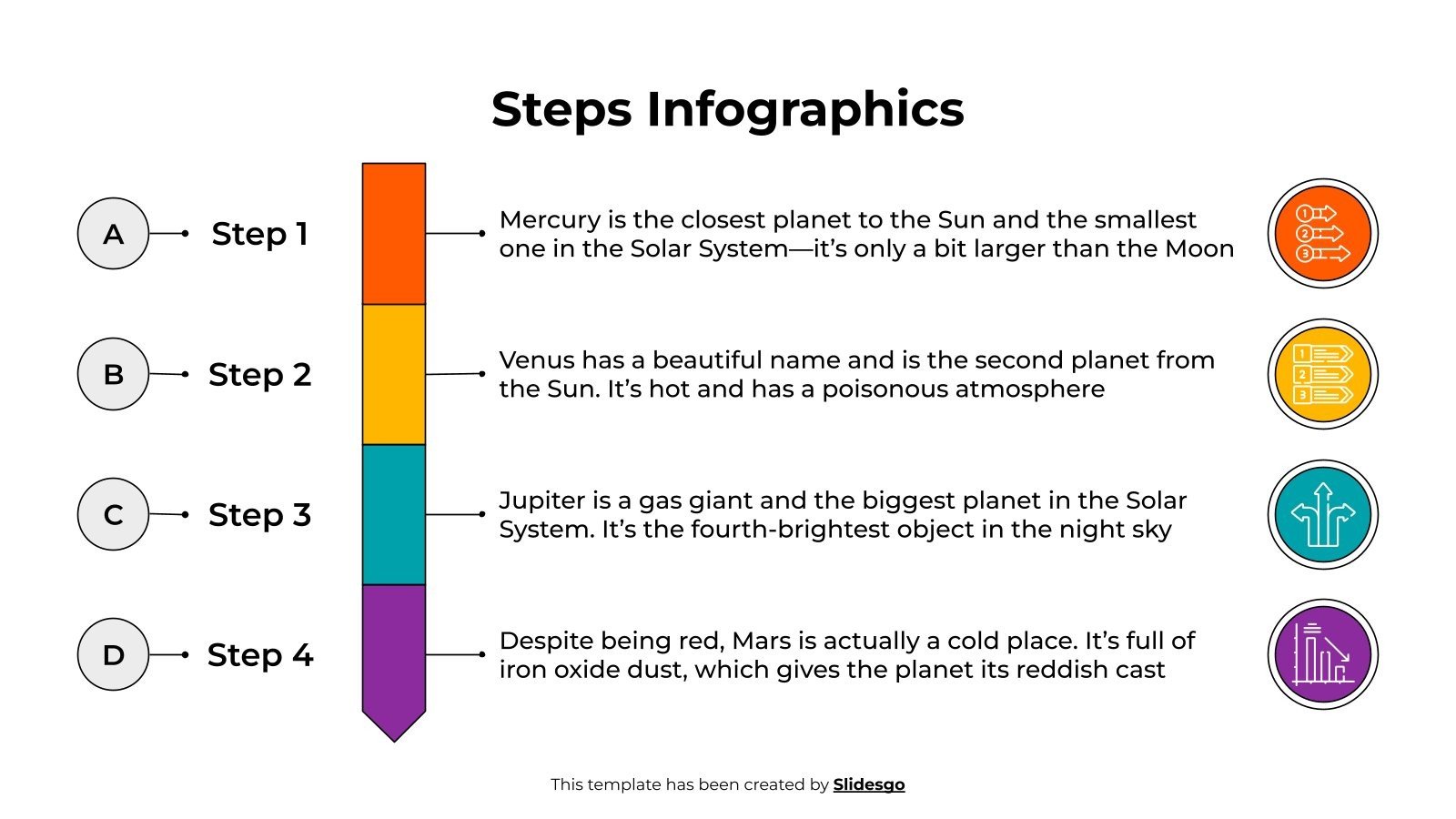 Plantilla Infografía de pasos