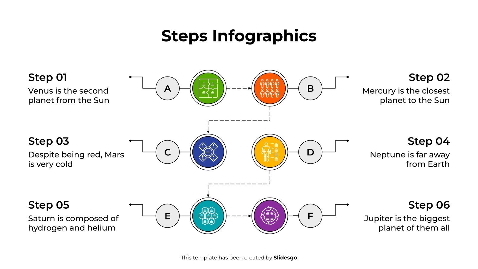 Plantilla Infografía de pasos