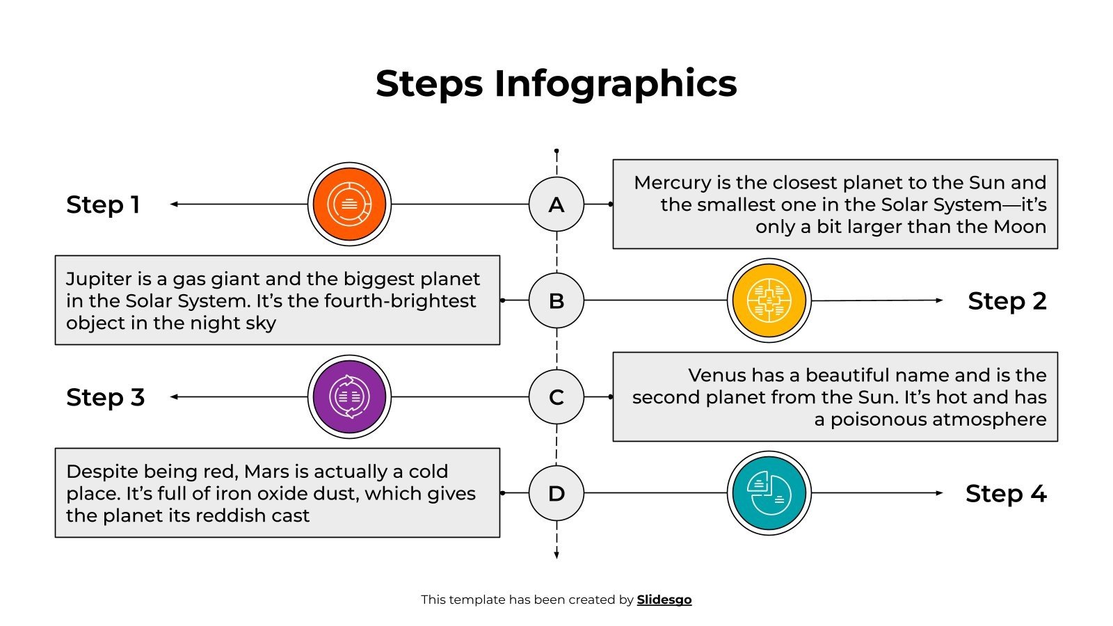 Plantilla Infografía de pasos