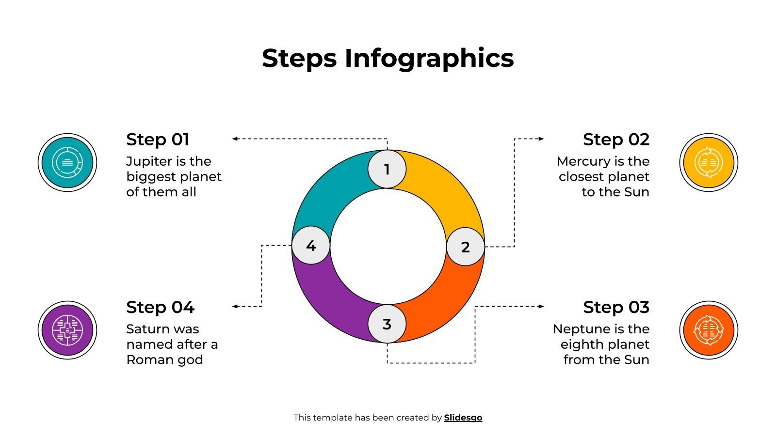Plantilla Infografía de pasos