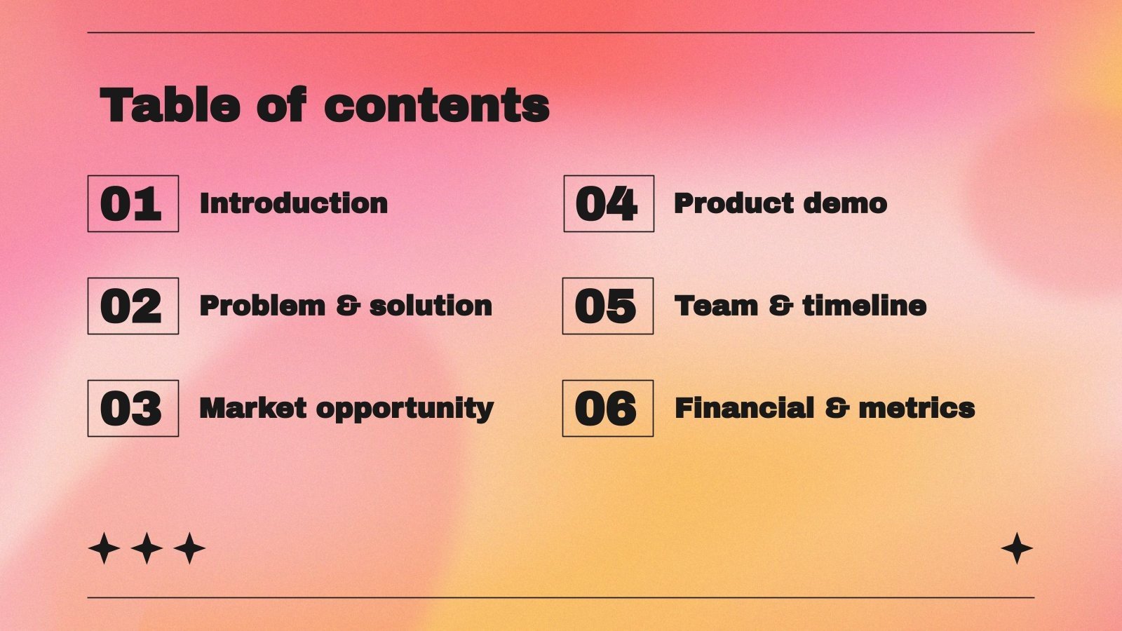 Warm Colors & Grain Texture Pitch Deck Presentation