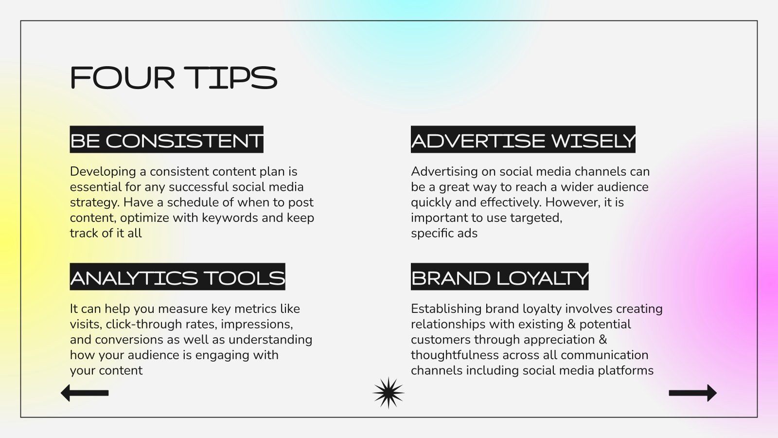 Before and After Theme for Social Media Presentation