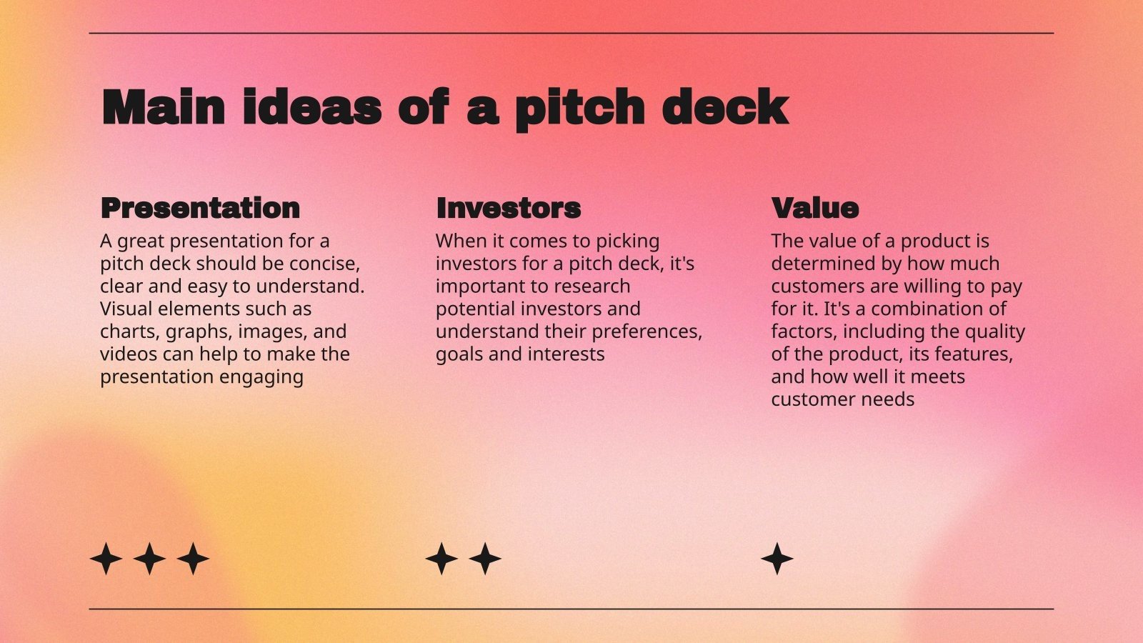 Warm Colors & Grain Texture Pitch Deck Presentation