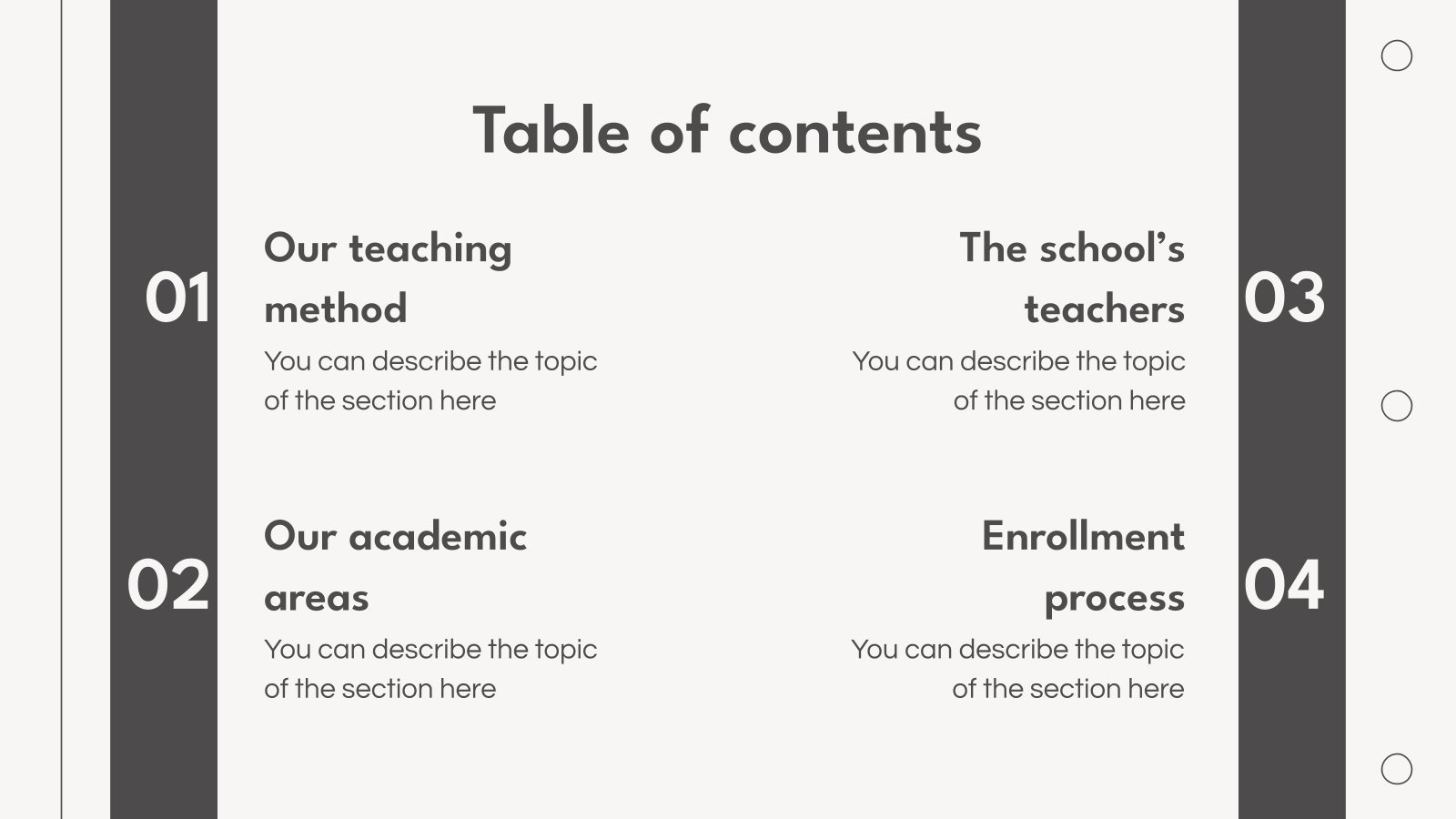 Sober Design School Center Presentation