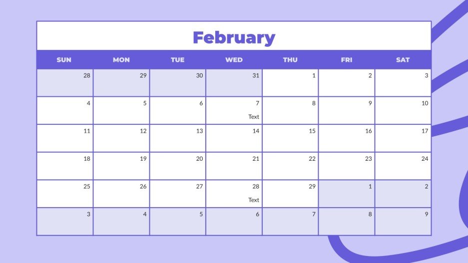Medical Calendar Template Presentation