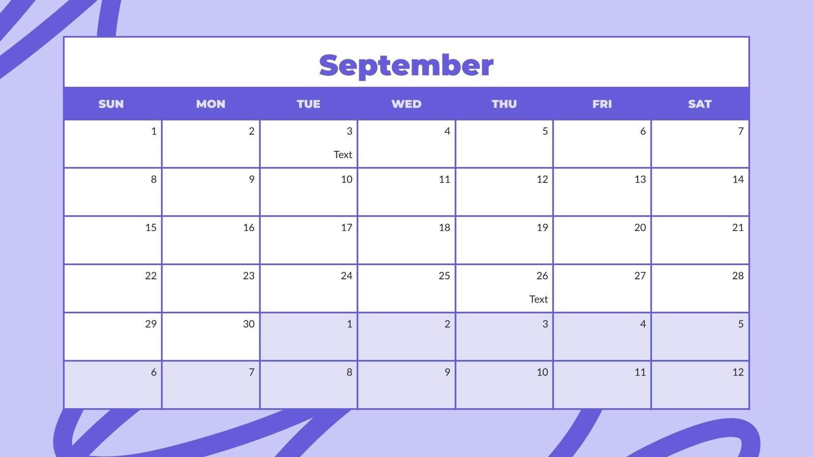 Medical Calendar Template Presentation