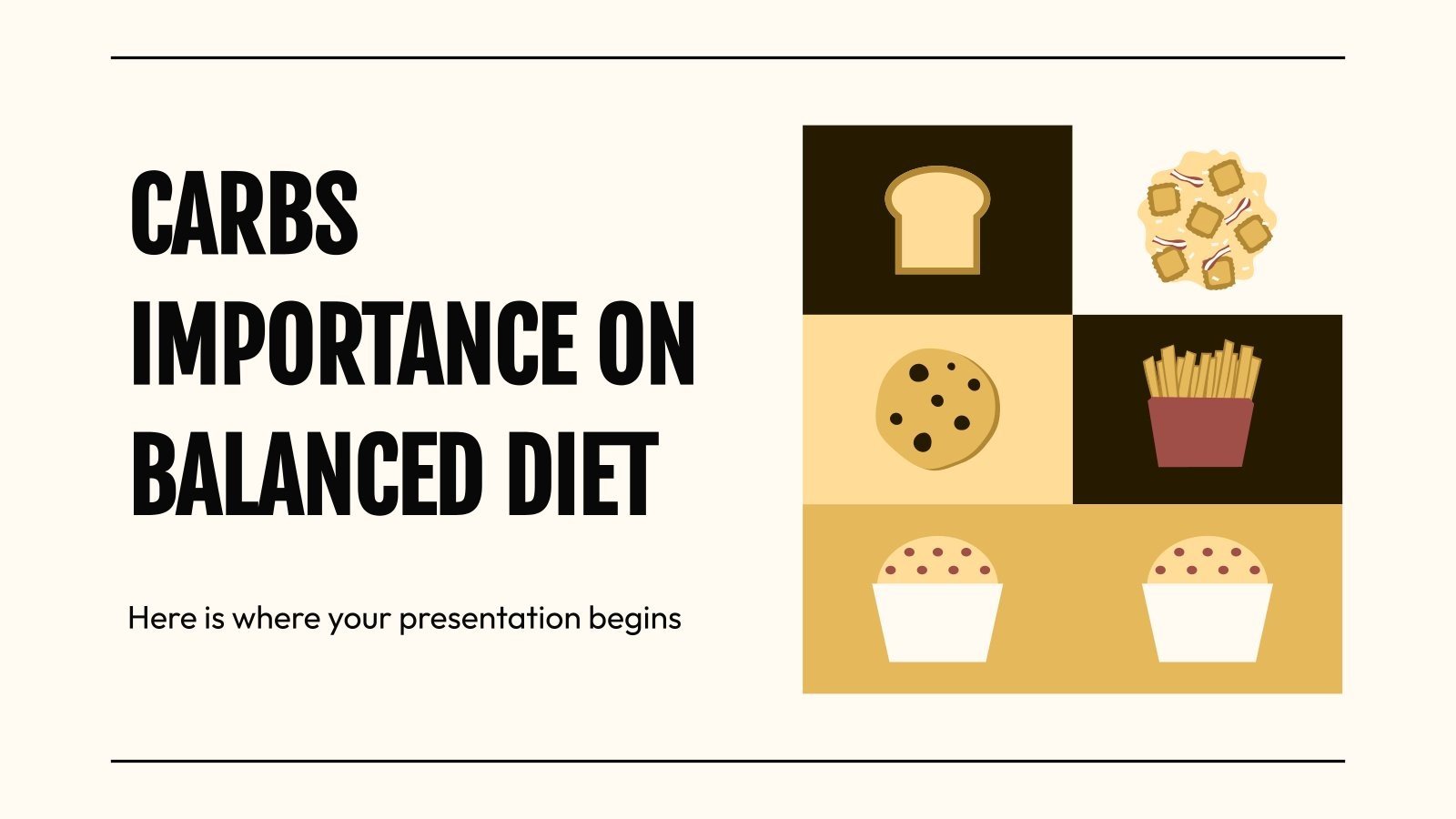 Modelos grátis de Nutrição para Google Slides e PowerPoint