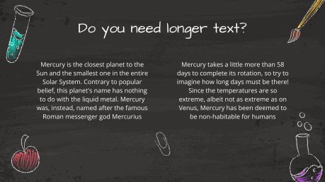 Chalkboard Background for High School Presentation