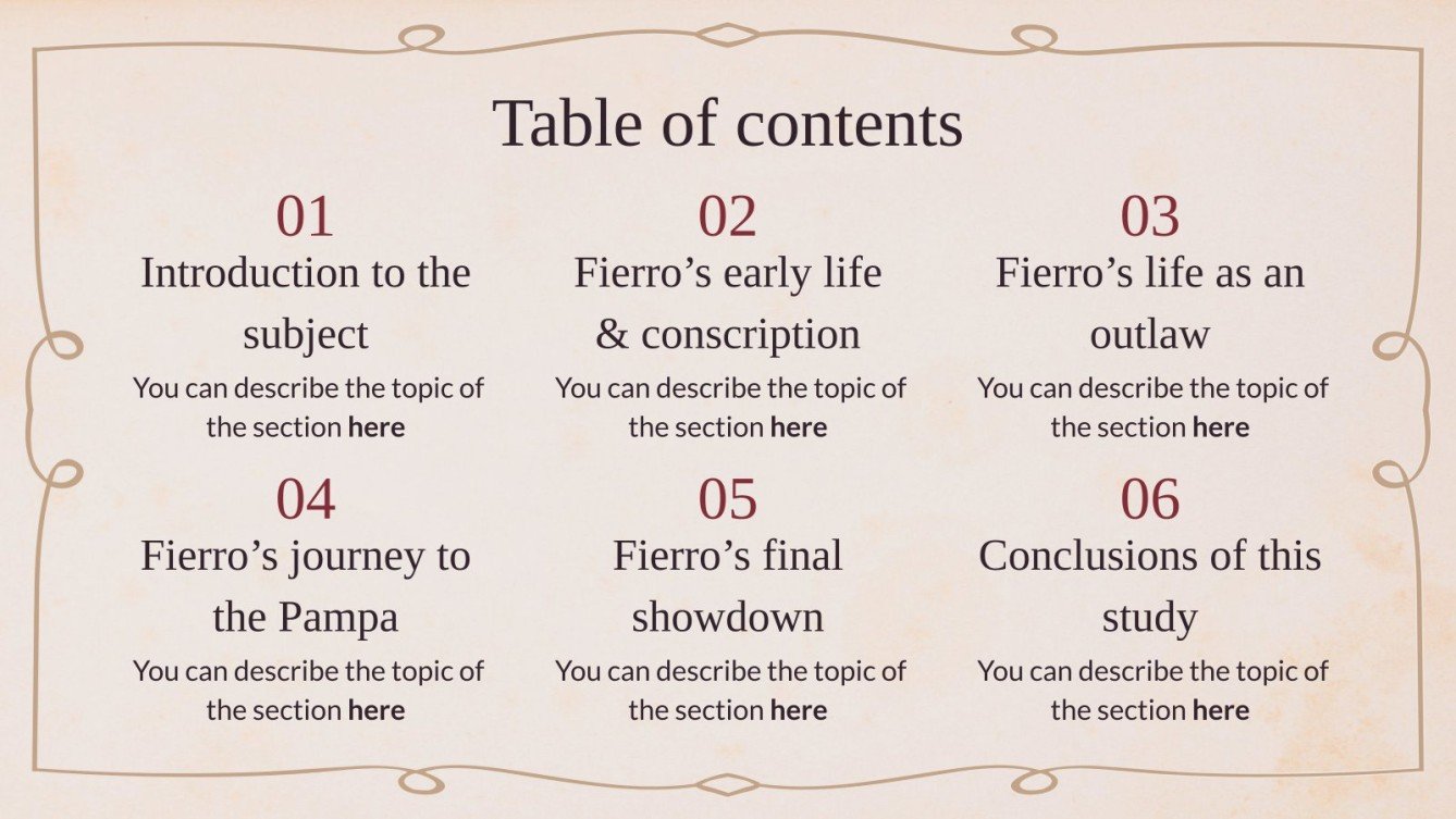 Text Commentary on the Narrative Poem Martín Fierro Presentation