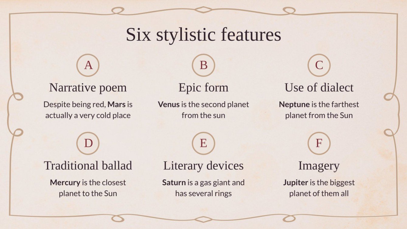 Text Commentary on the Narrative Poem Martín Fierro Presentation