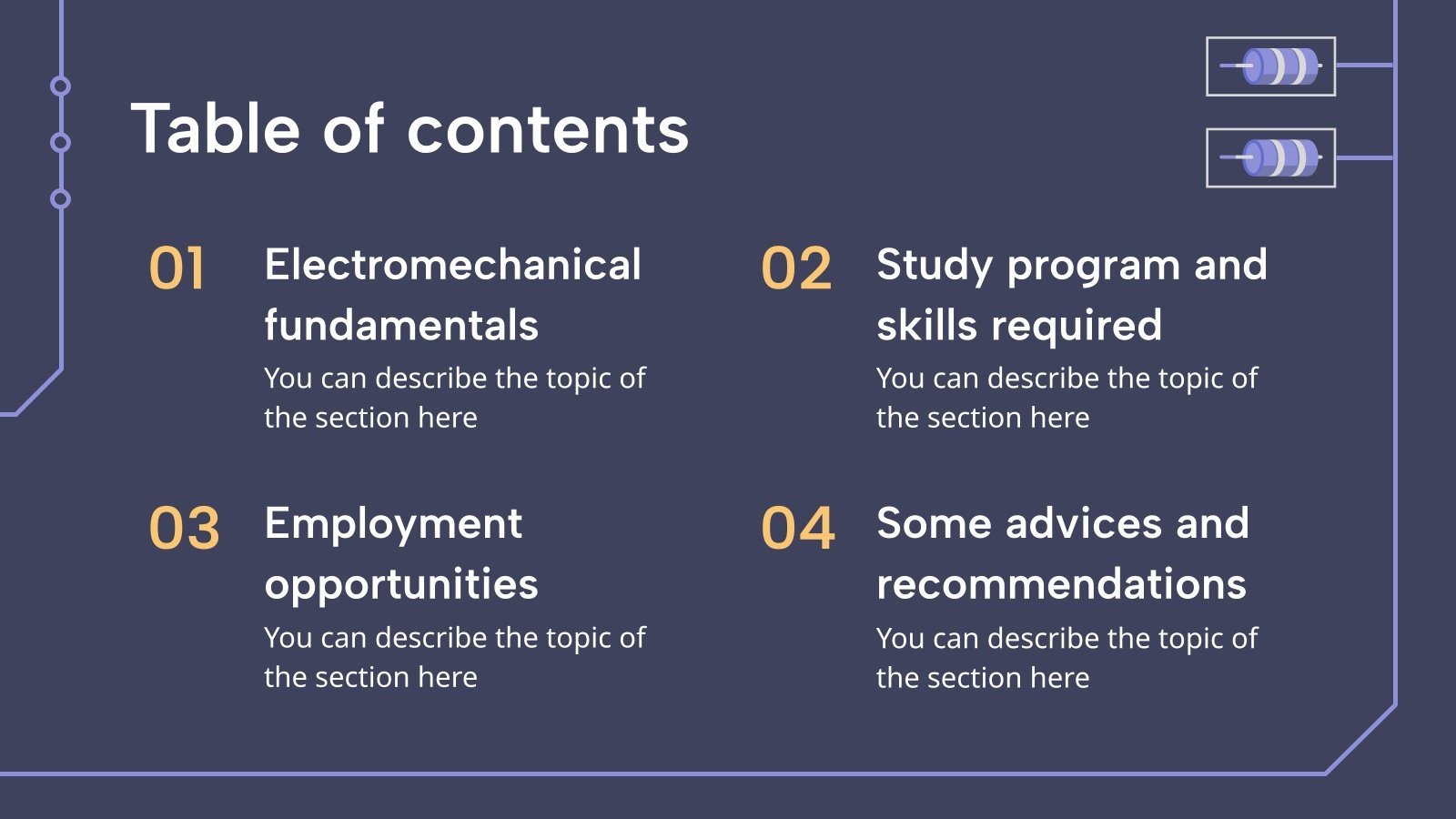 Electromechanical Engineering Major for College Presentation