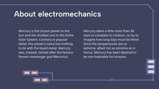 Electromechanical Engineering Major for College Presentation
