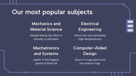 Electromechanical Engineering Major for College Presentation