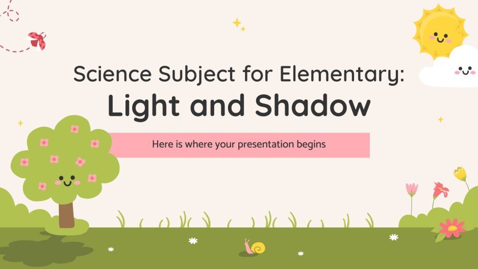 Science Subject for Elementary: Light and Shadow Presentation