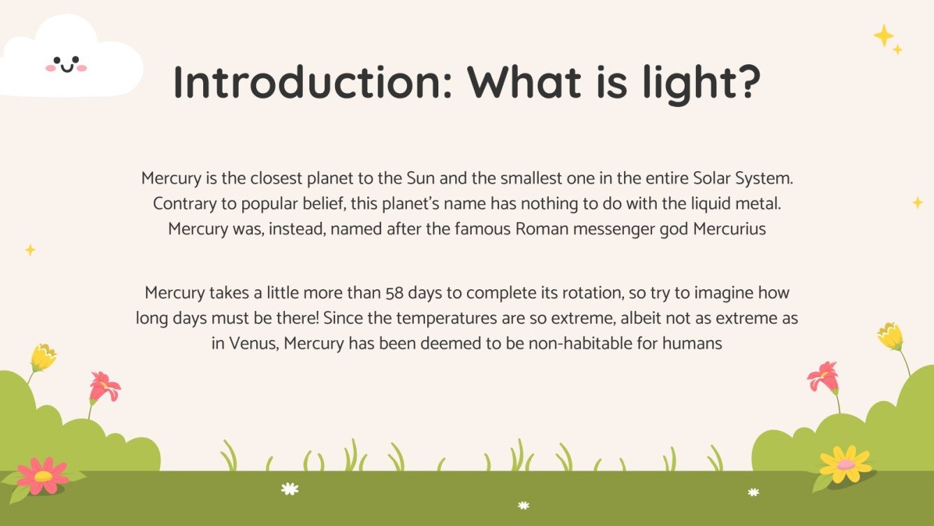 Science Subject for Elementary: Light and Shadow Presentation