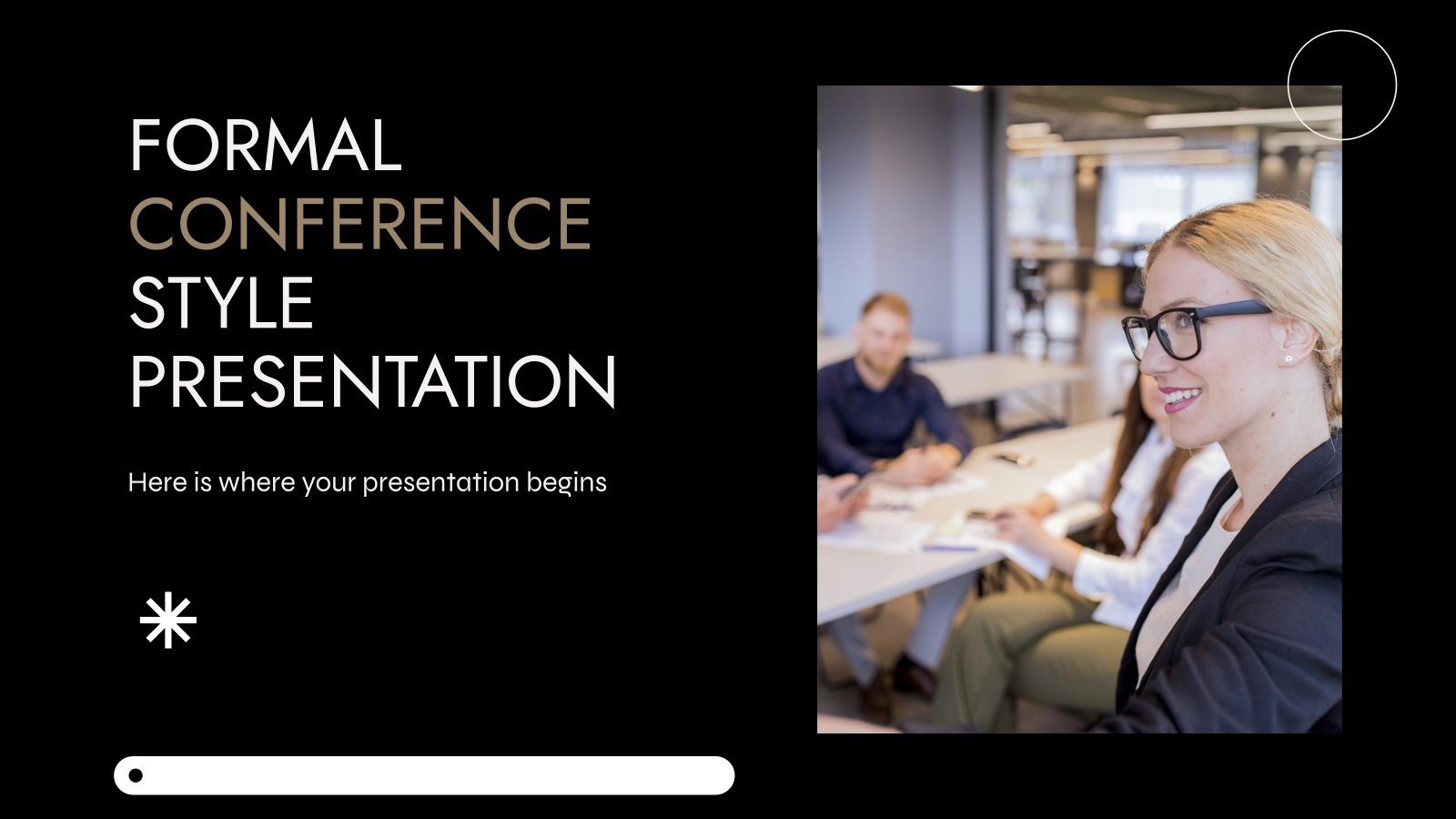 Modèles gratuits de Google Slides et PPT sur les conférences