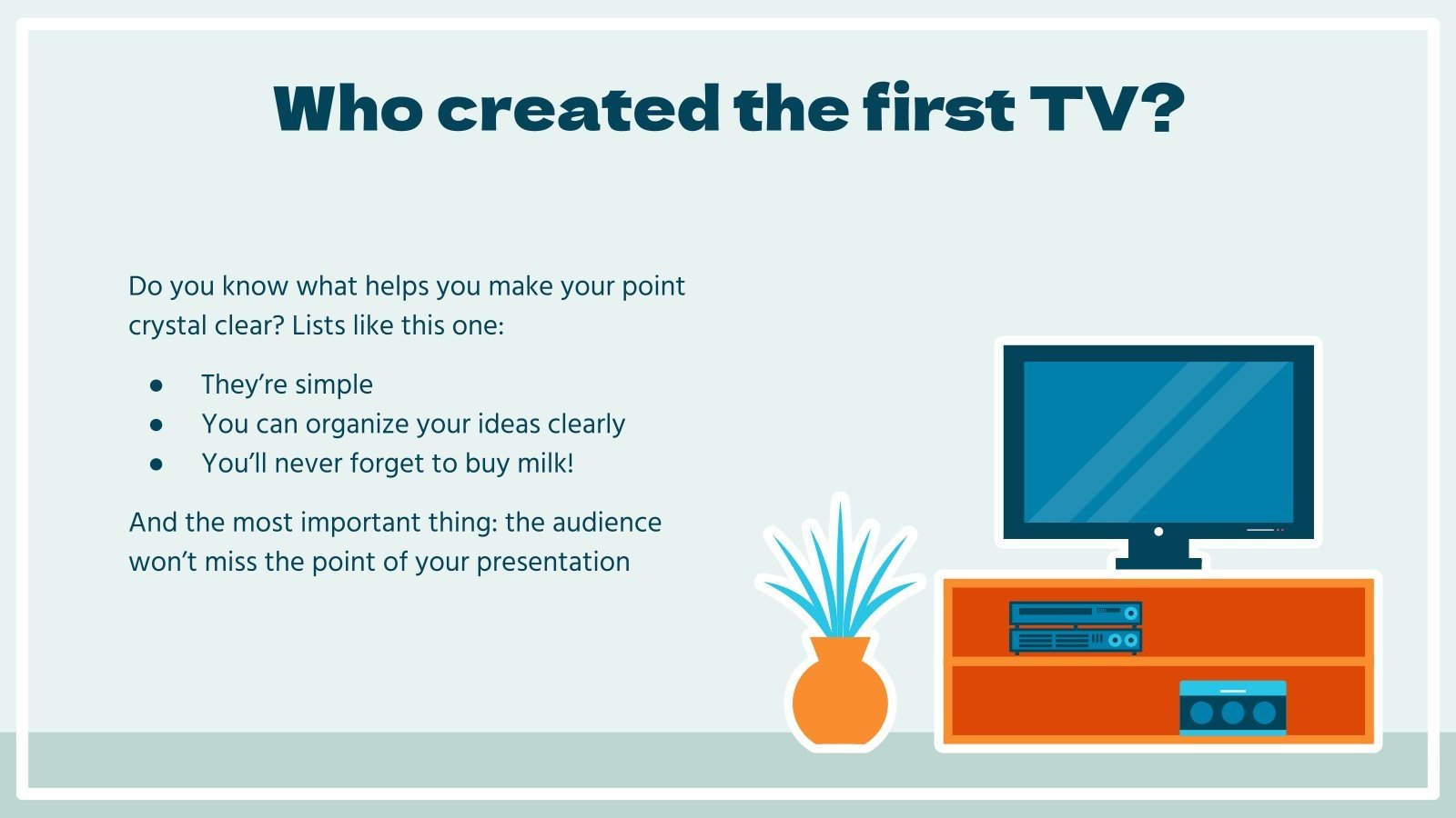 History of Television for Kids Presentation