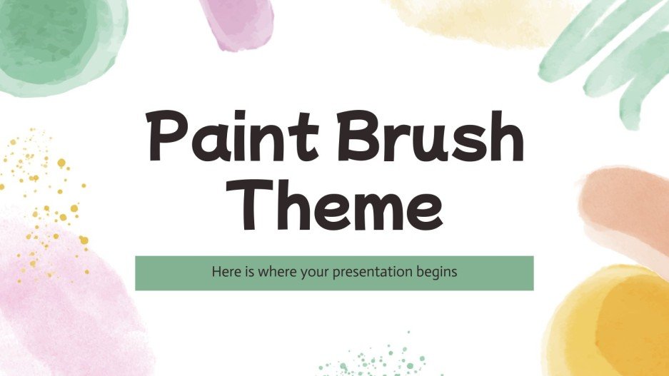 Free Google Slides and PPT Templates on Painting