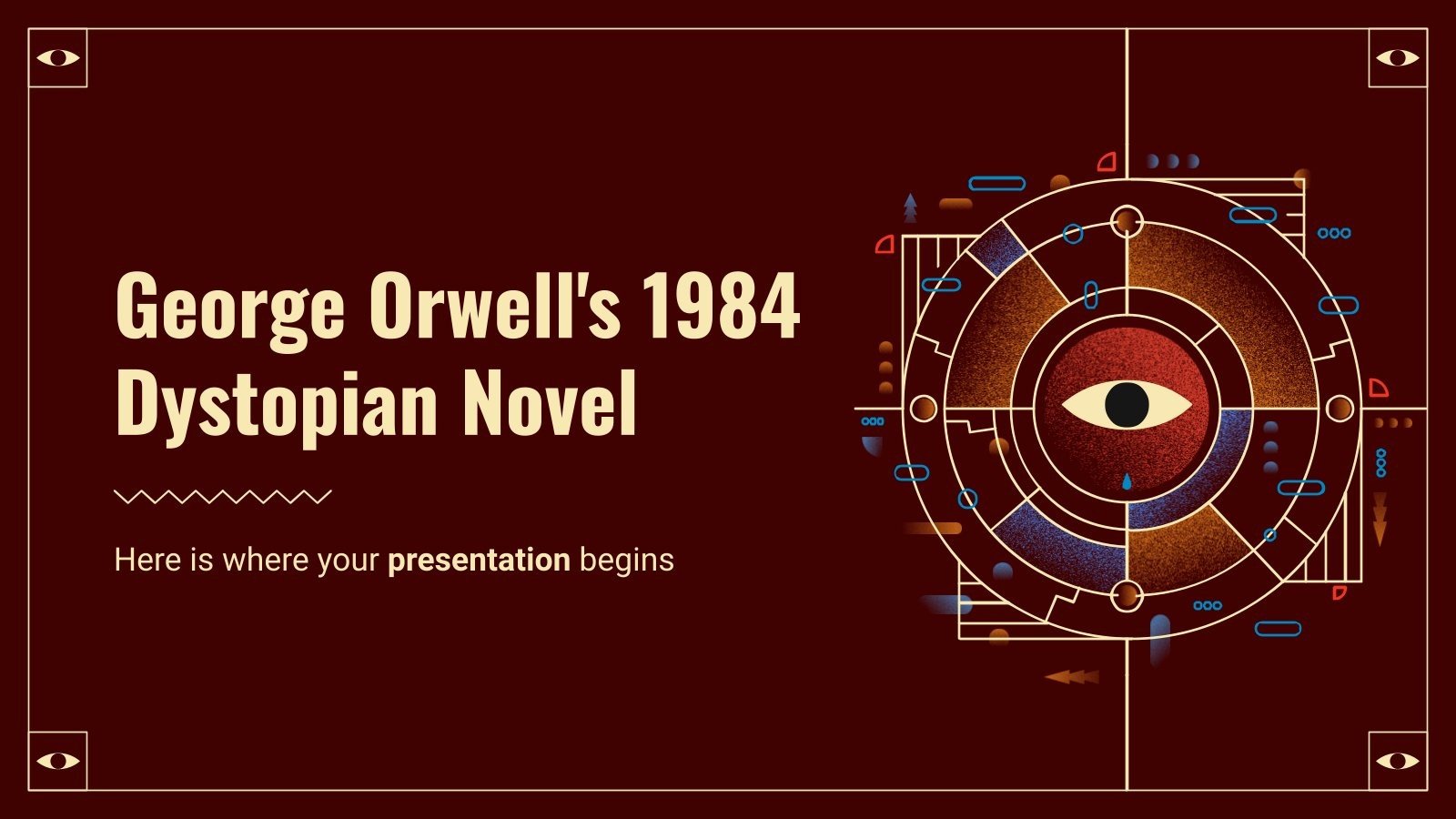 Presentación La novela distópica de George Orwell de 1984