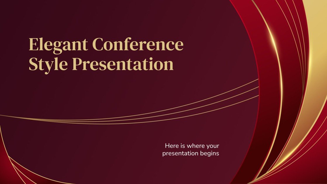 Elegant Conference Style Presentation Presentation