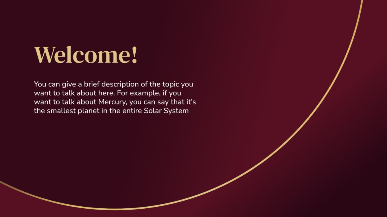 Elegant Conference Style Presentation Presentation