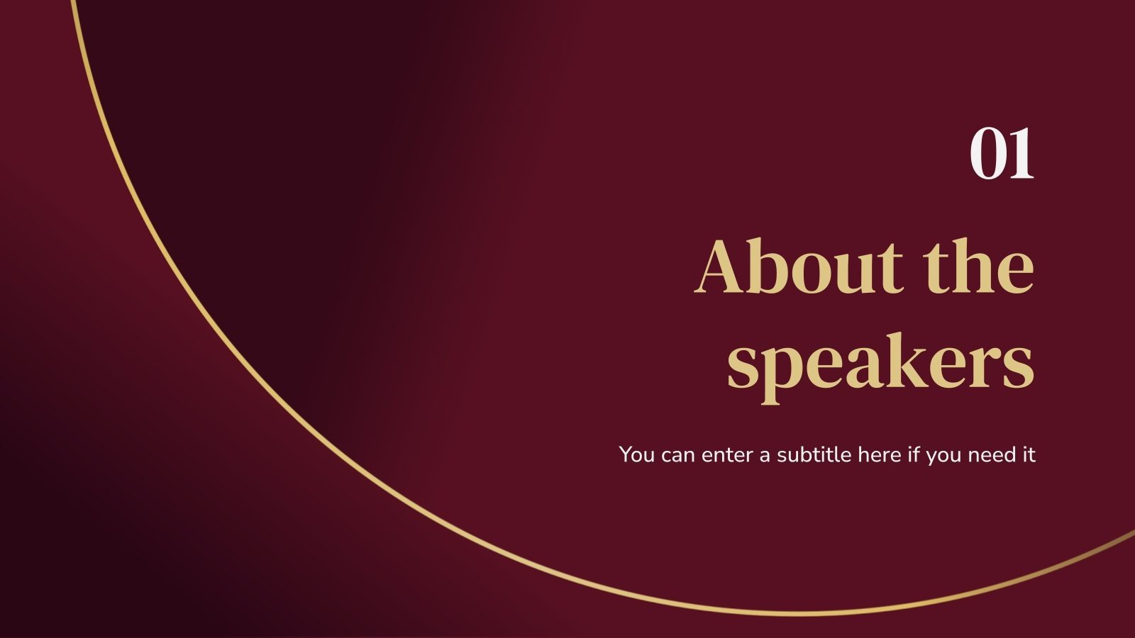 Elegant Conference Style Presentation Presentation