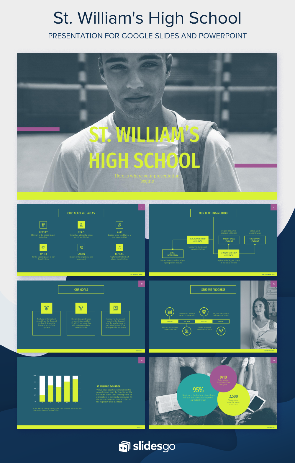 Page 2 | St. William's High School Google Slides and PowerPoint Template