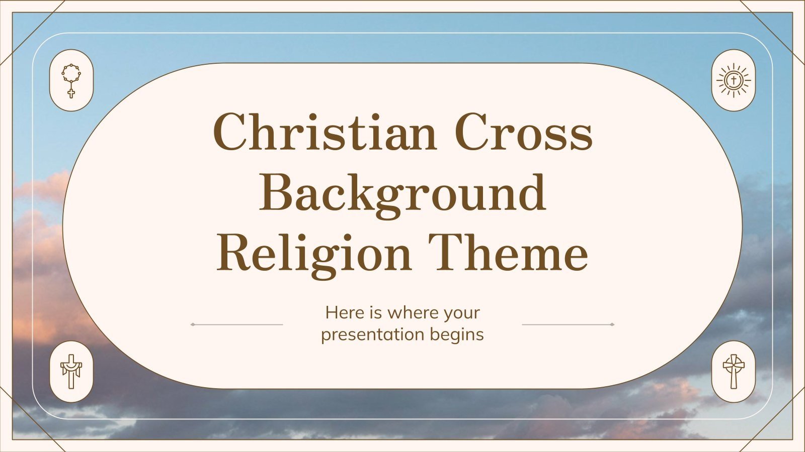 Free Cross Background Google Slides and PPT templates