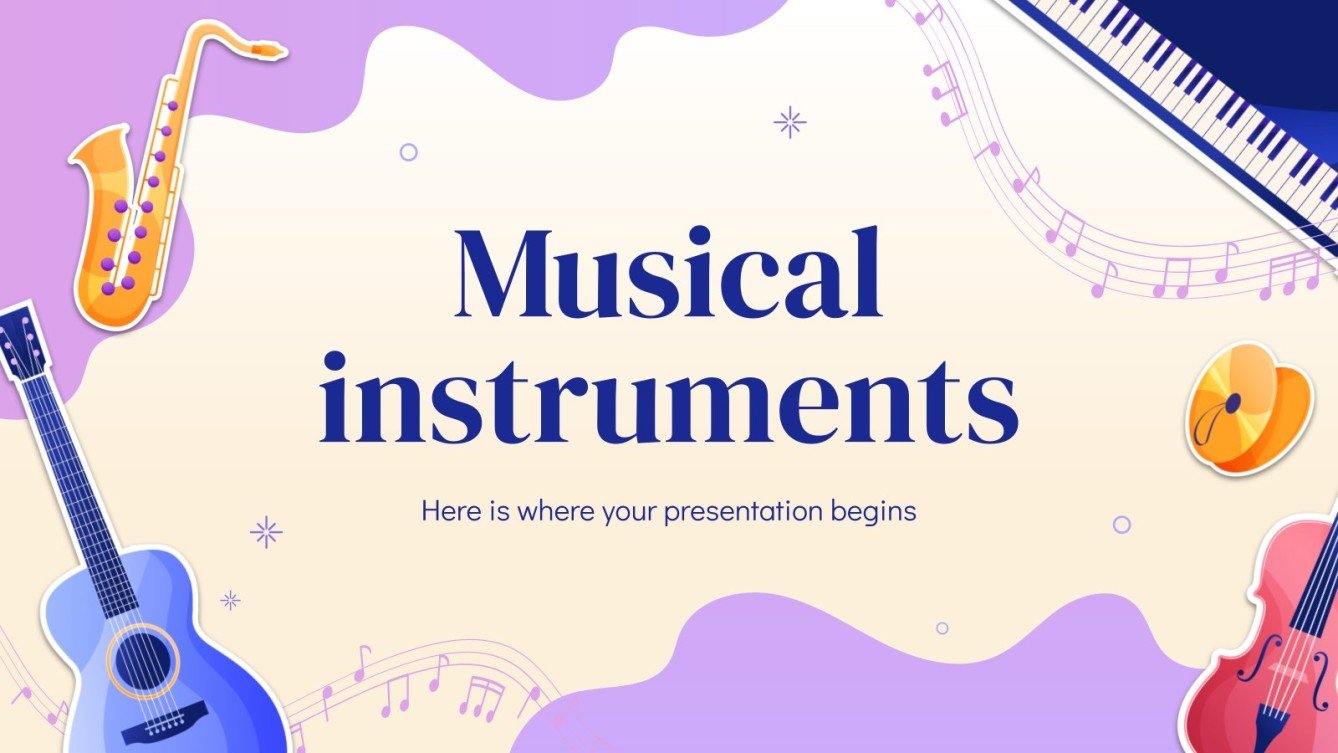 Modelos grátis para Música do Google Slides e PowerPoint