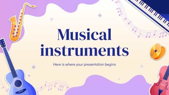 Plantillas gratis de Música para Google Slides y PowerPoint