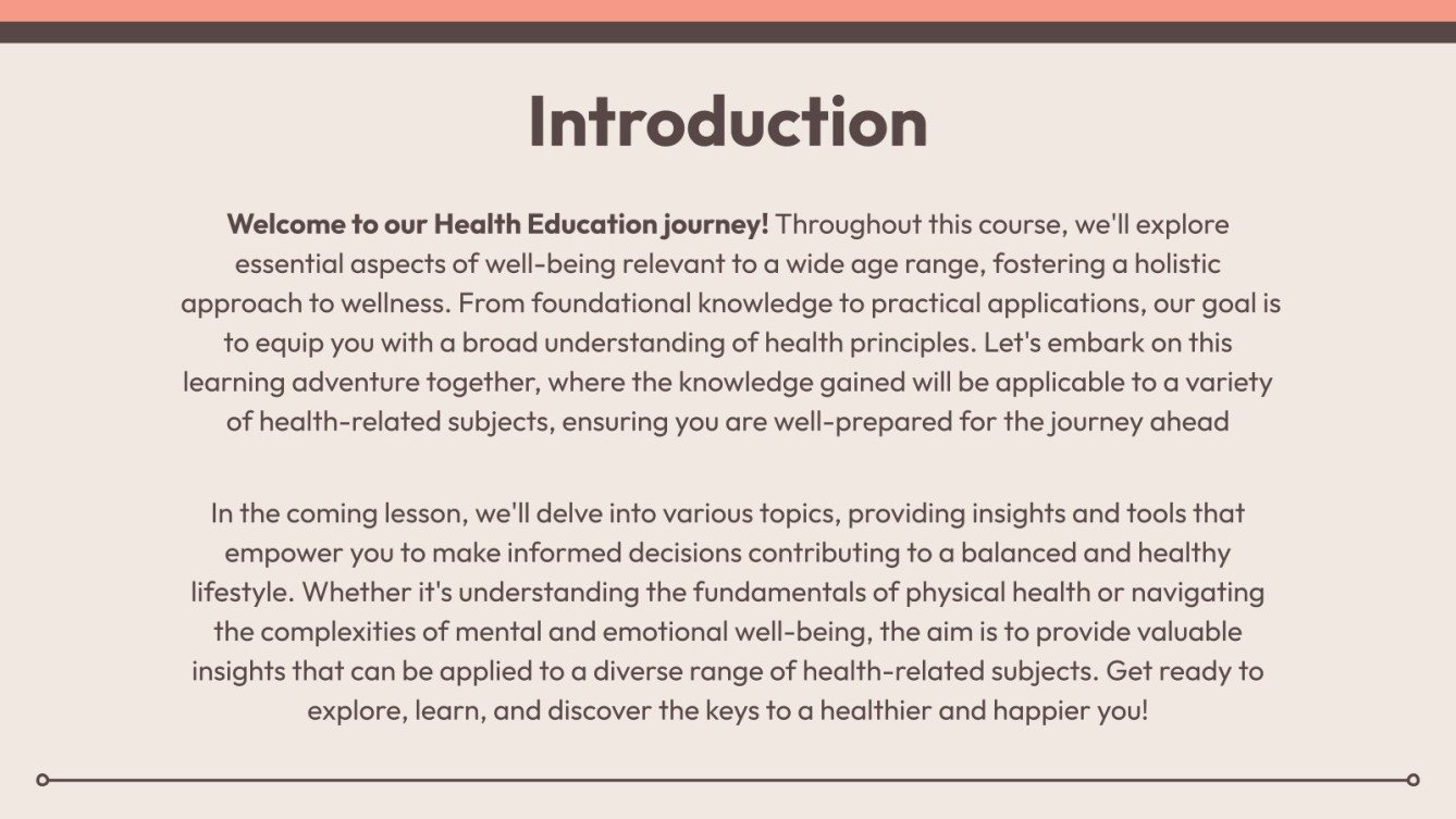 Anatomy & Physiology Lesson for high School Presentation