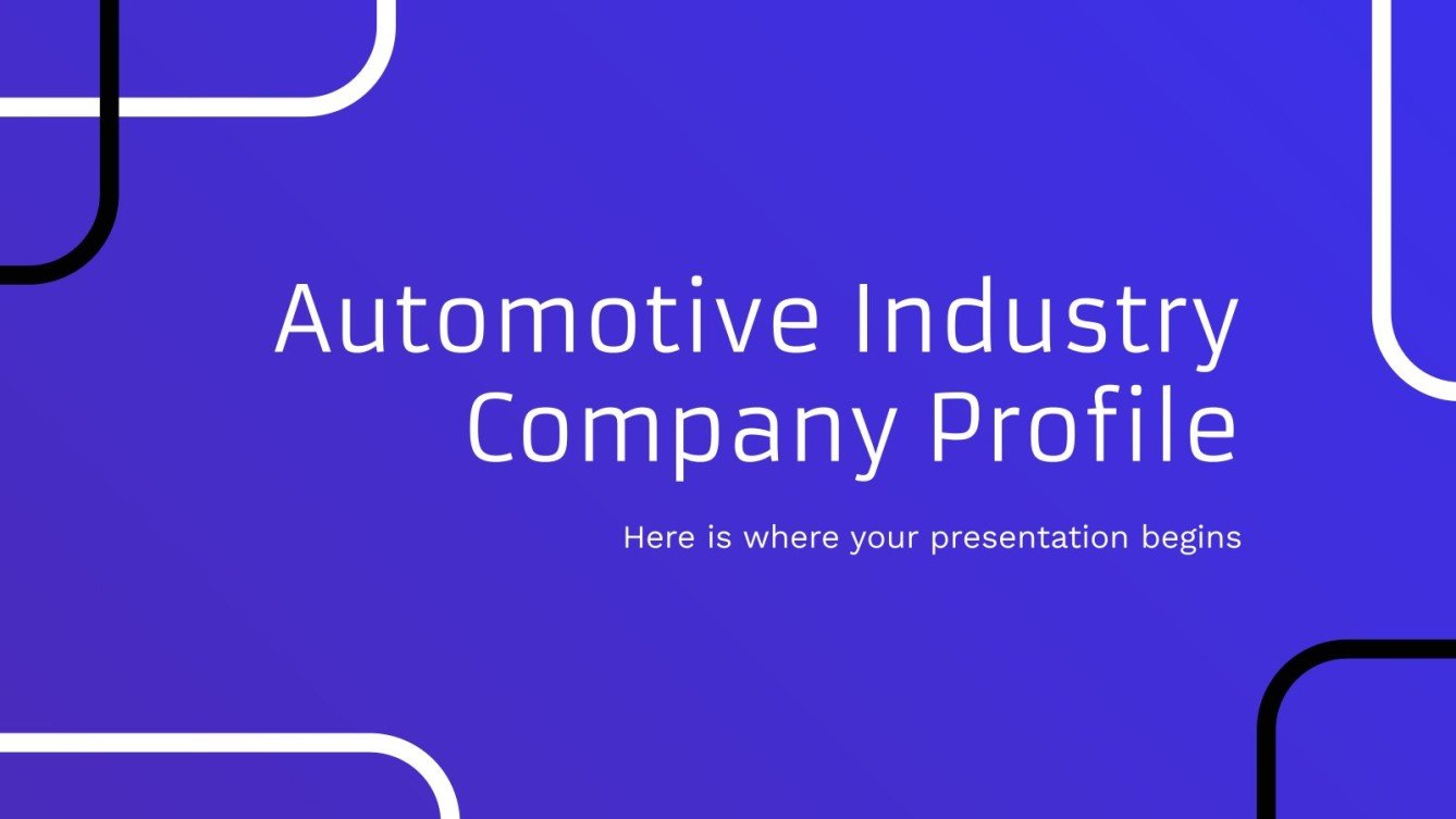 Automotive Industry Company Profile Presentation