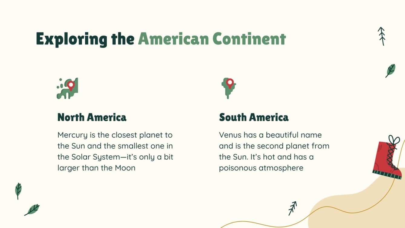 Geography Subject for Elementary: America Continent Presentation