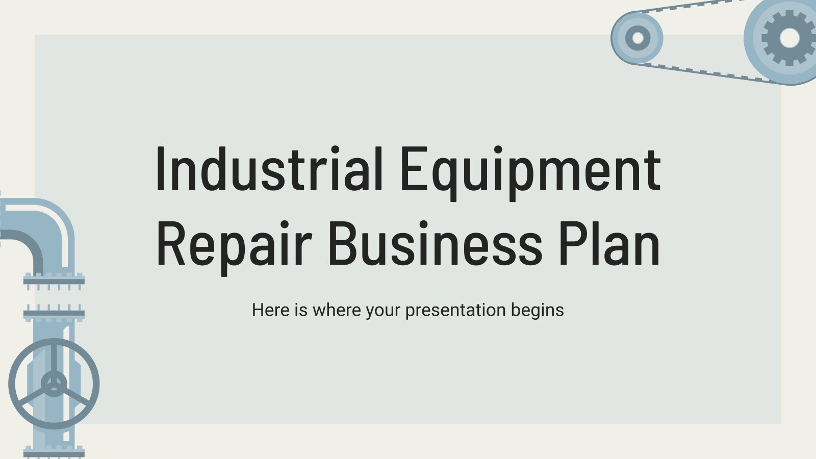 Industrial Equipment Repair Business Plan Presentation